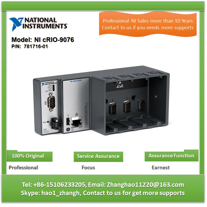 NI cRIO-9076 781716-01 CompactRIO Integrated Systems with Real-Time ...