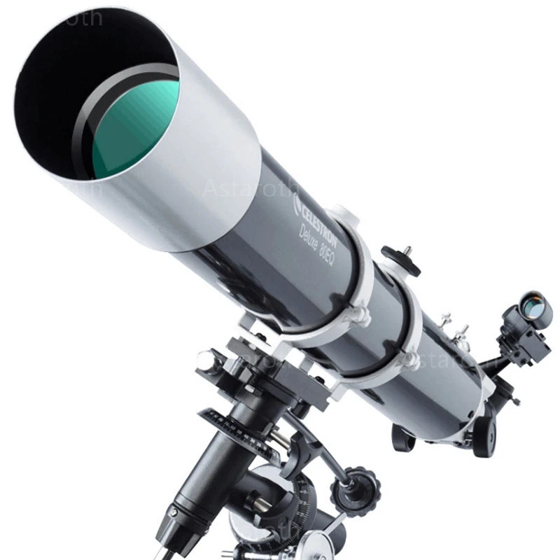 Professional-Astronomical-Deluxe-80DX-80EQ-Refractor-Telescope-EQ2-Equatorial-Professional-Star ...