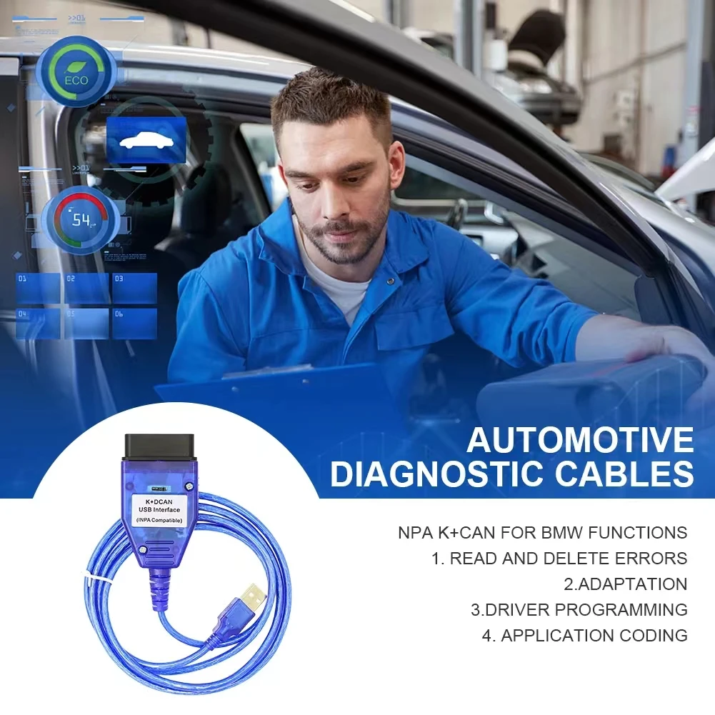 Inpa-K-CAN-K-DCAN-USB-Interface-FT232RL-Chip-BMW-Diagnostic-Line-Blue ...