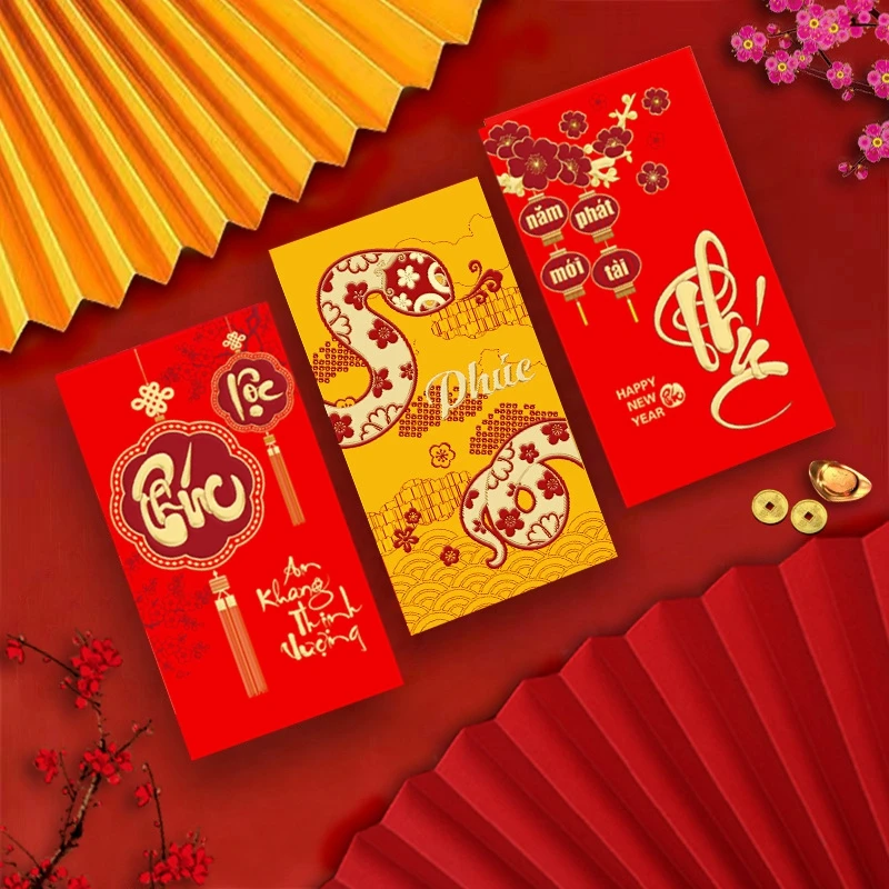 2025-Spring-Festival-Red-Envelope-Vietnamese-Money-Pockets-Chinese ...
