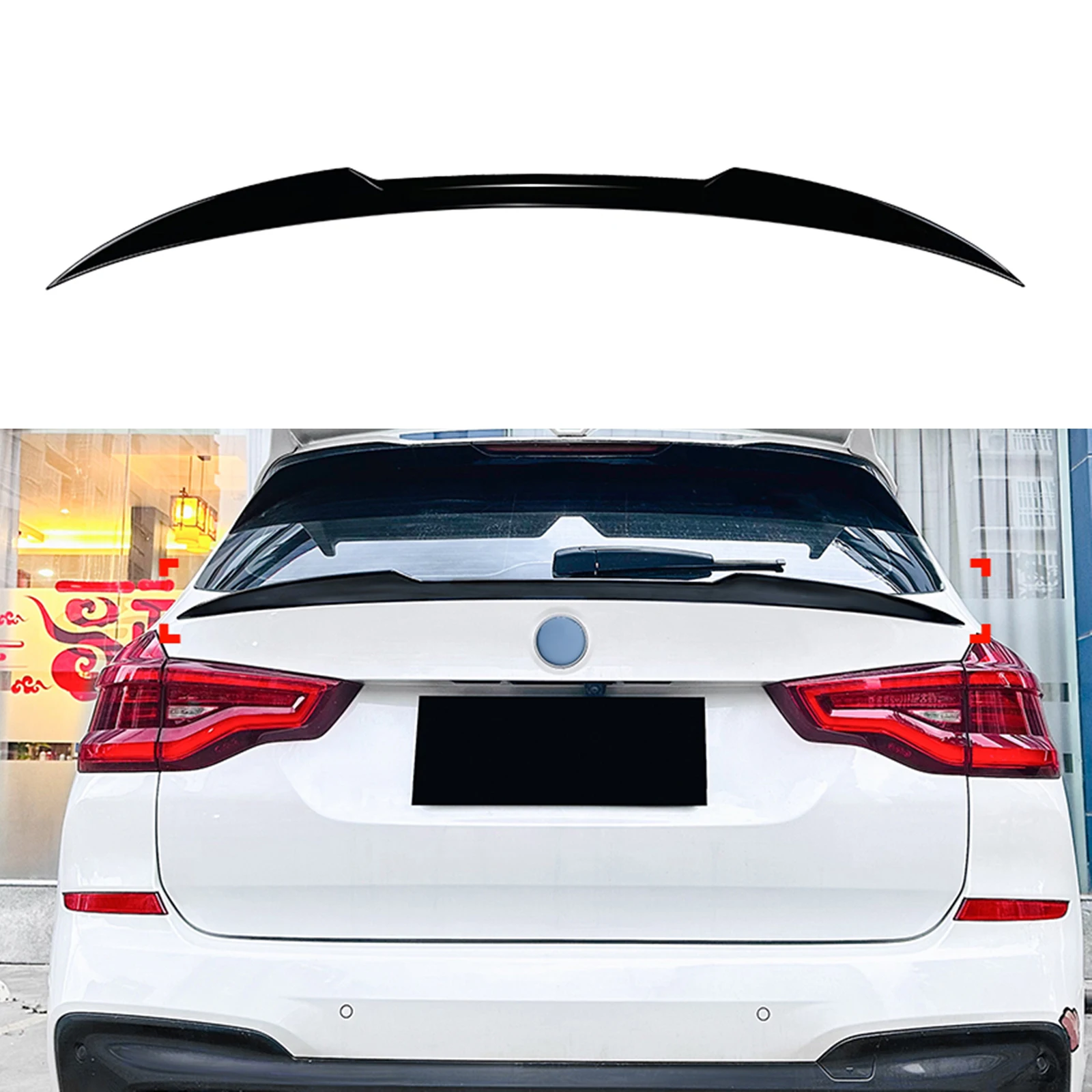 Rear Center Spoiler Wing Lip For BMW X3 G01 LCI M Sport 2018-2024 ...