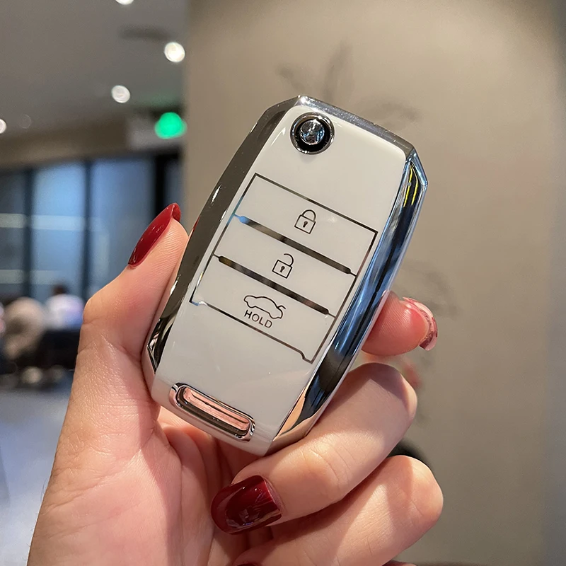 New Tpu Car Key Case Cover Shell Fob For Kia Rio 3 K2 K3 K4 K5 Sportege ...