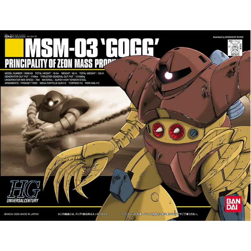 Gundam MSM-03 Gogg Action Figure HGUC Gundam Model Kit Bandai – ROLKO tech