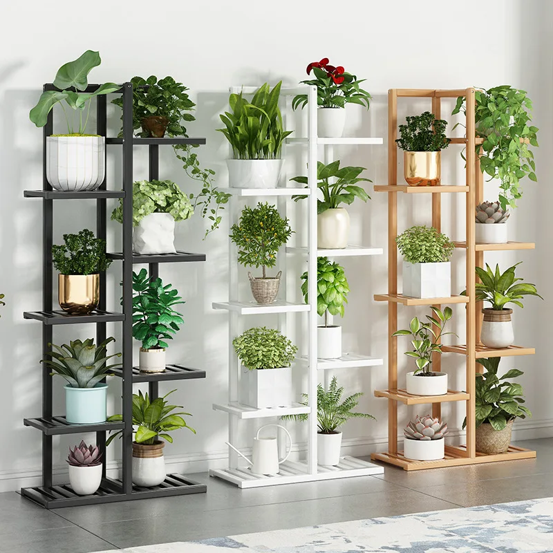 Flower Rack Room Built-in Rack Multi-layer Floor-to-ceiling Plant ...