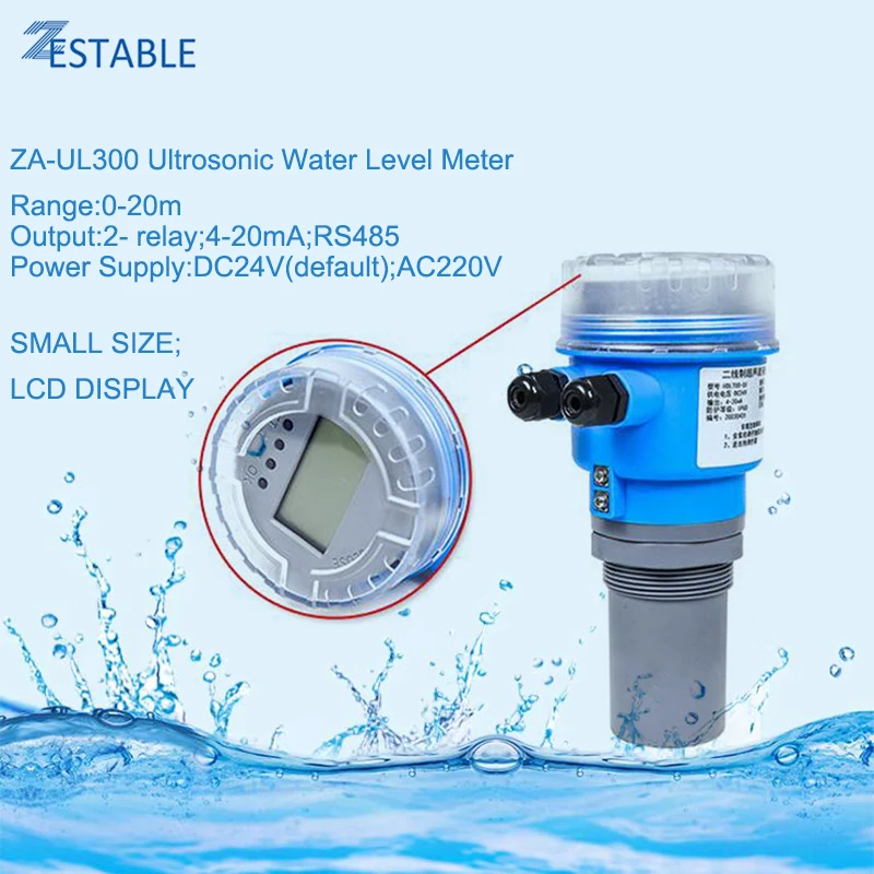 Ultrosonic-Water-Level-transmitt-Water-Tank-Liquid-Depth-Hydrostatic ...