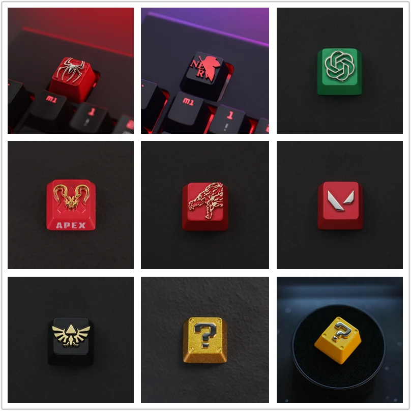 1-Piece-Keystone-Zinc-Aluminium-Alloy-Key-Cap-R4-Height-Stereoscopic ...