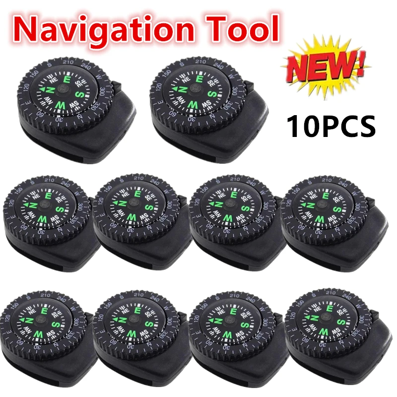 10pcs/lot Mini Compass Portable Detachable Compass Outdoor Camping ...