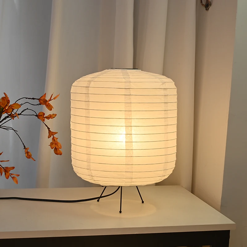 Japanese-Rice-Paper-Table-Lamps-Wabi-Sabi-Akari-Noguchi-Yong-Led-Desk ...