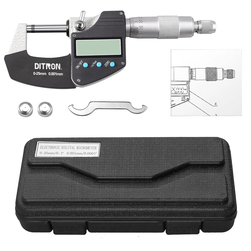 Electronic-Digital-Micrometer-MM-IN-Outside-Micrometer-0-001MM-High ...