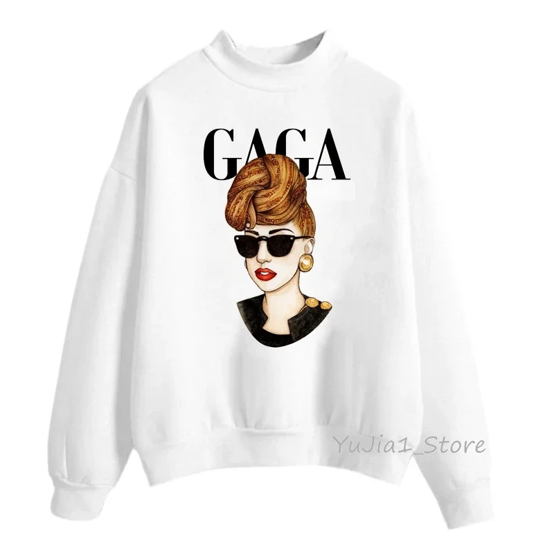 Lady-Gaga-Hoodie-White-Sweat-Femme-Sudadera-Women-Hip-Hop-Hoddies ...