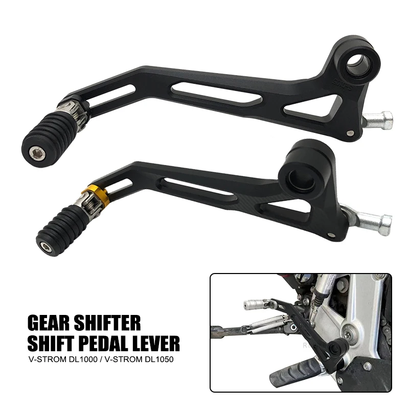 Motorcycle-Adjustable-Gear-Shift-Lever-Foot-Brake-Pedal-For-SUKUKI-V ...