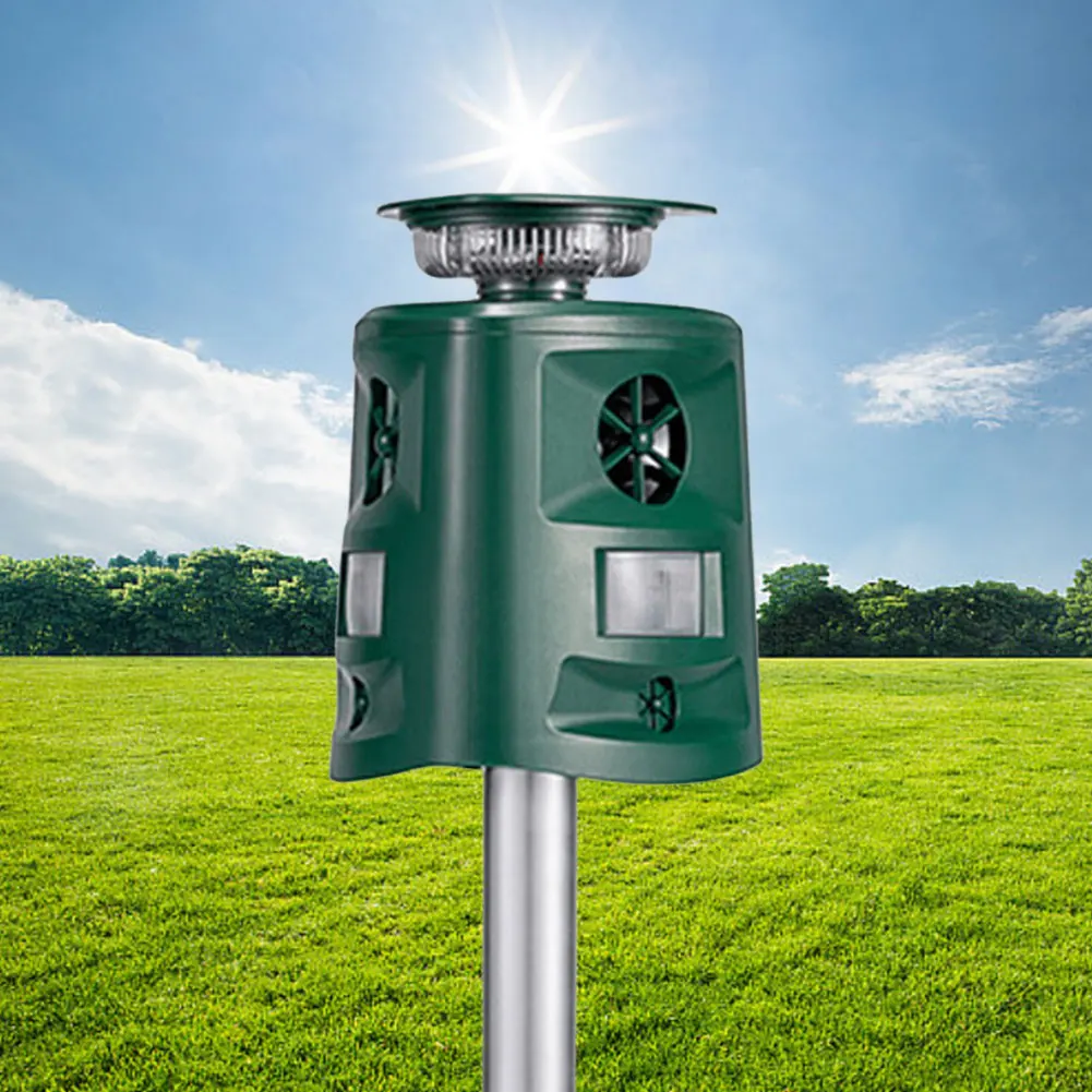 Ultrasonic-Solar-Animal-Repeller-Pest-Repelente-Rato-Bird-Defender-IP44 ...