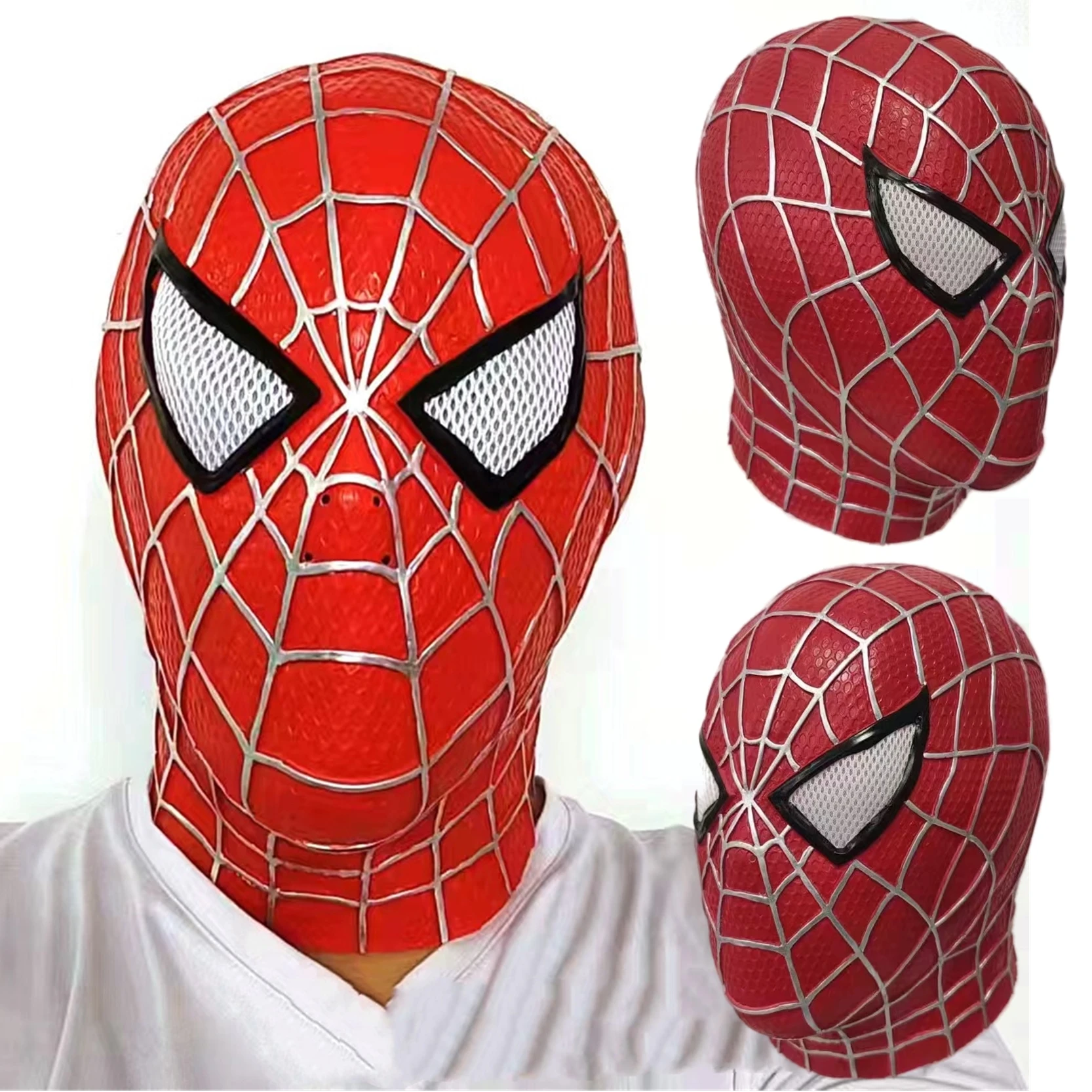 Movie-Spider-Latex-Man-mask-Superhero-Masks-Cosplay-Comics-Costumes ...
