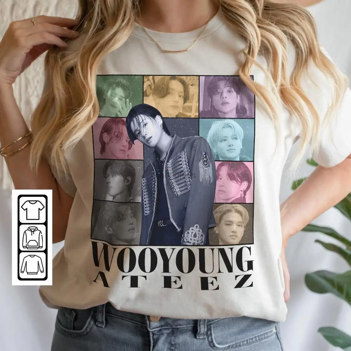 Wooyoung-ATEEZ-Kpop-Merch-Shirt-Wooyoung-Vintage-90s-Bootleg ...