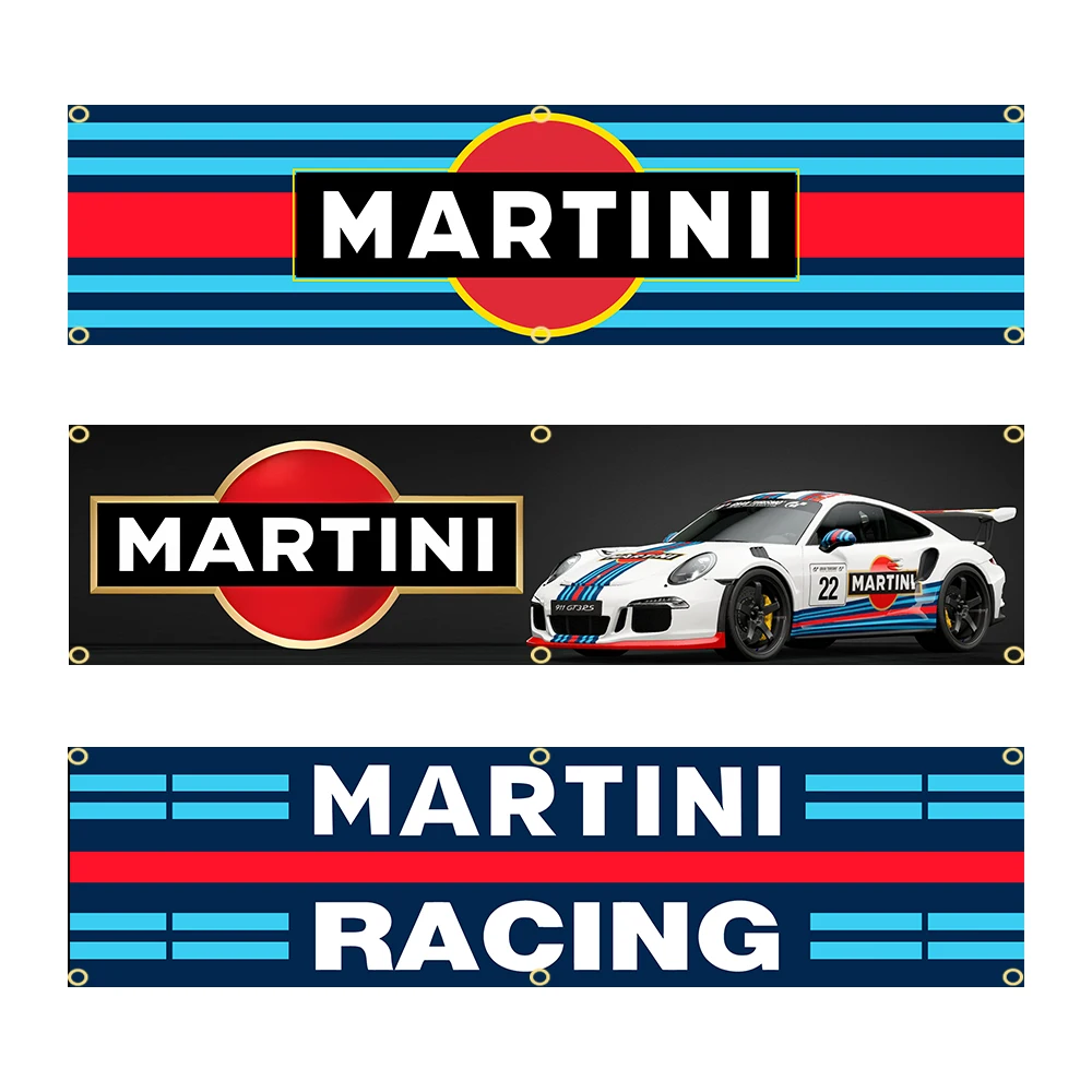60X240cm-Martinis-Super-Racing-Car-Banner-Flag-Polyester-Printed-Garage ...