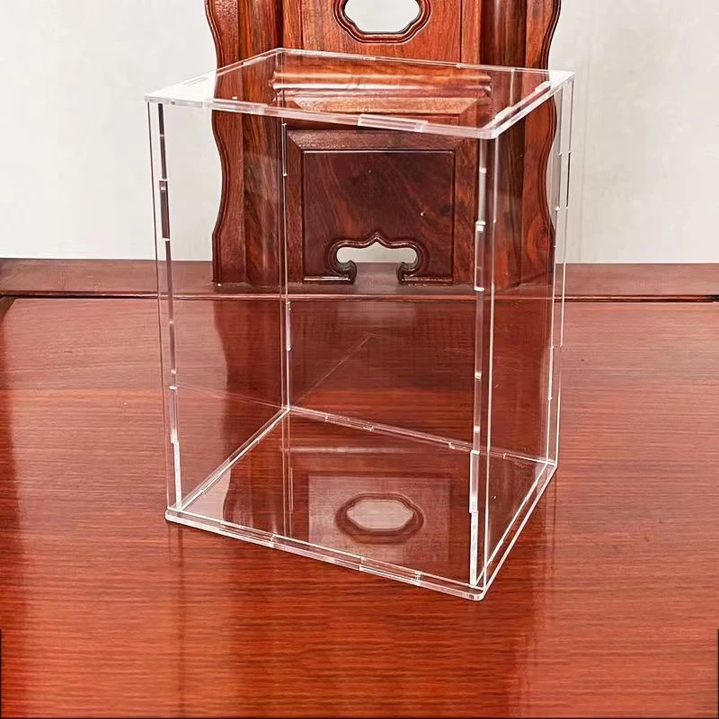 Acrylic Dust Cover Hand Display Box, High Transparent Clay Toy Storage ...