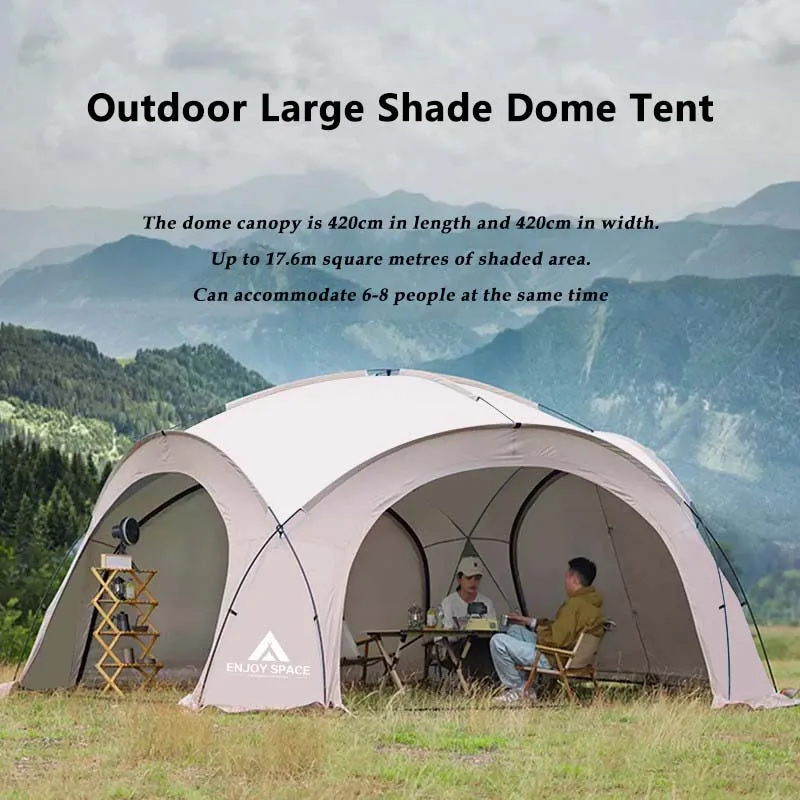 New-Dome-Larger-Outdoor-Luxury-Camping-5-8-People-Round-Big-Canopy ...