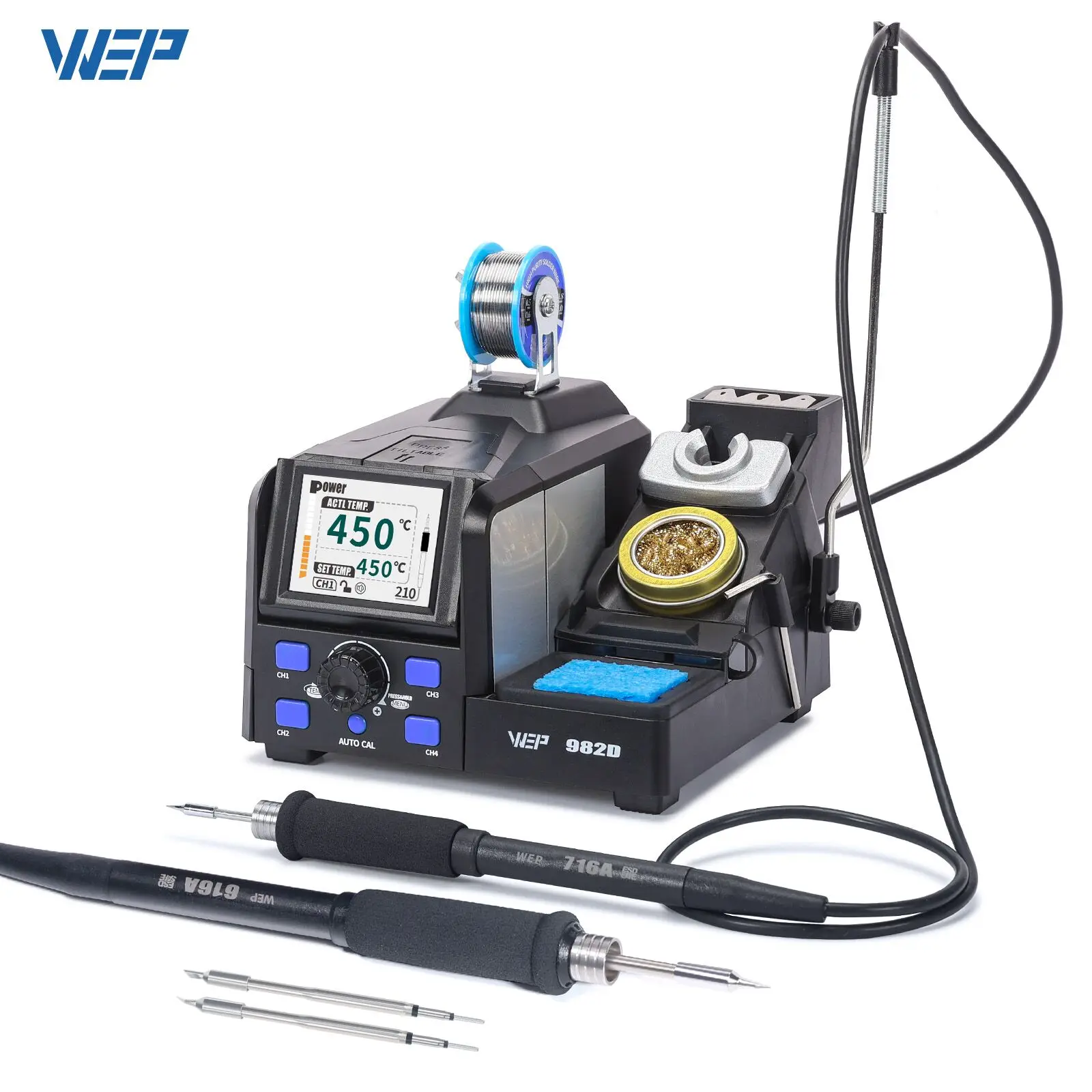WEP-982D-Precision-Soldering-Station-150W-2S-Heating-Auto-Calibration ...