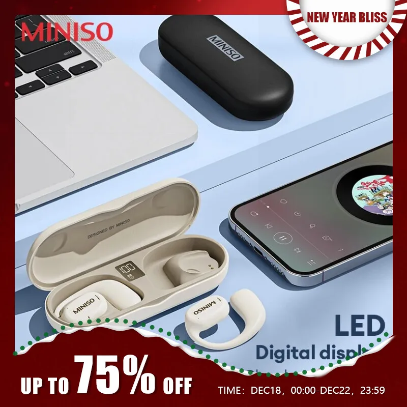 MINISO-M05-Bluetooth-5-3-Earphones-Wireless-Earhook-Headset-Noise ...