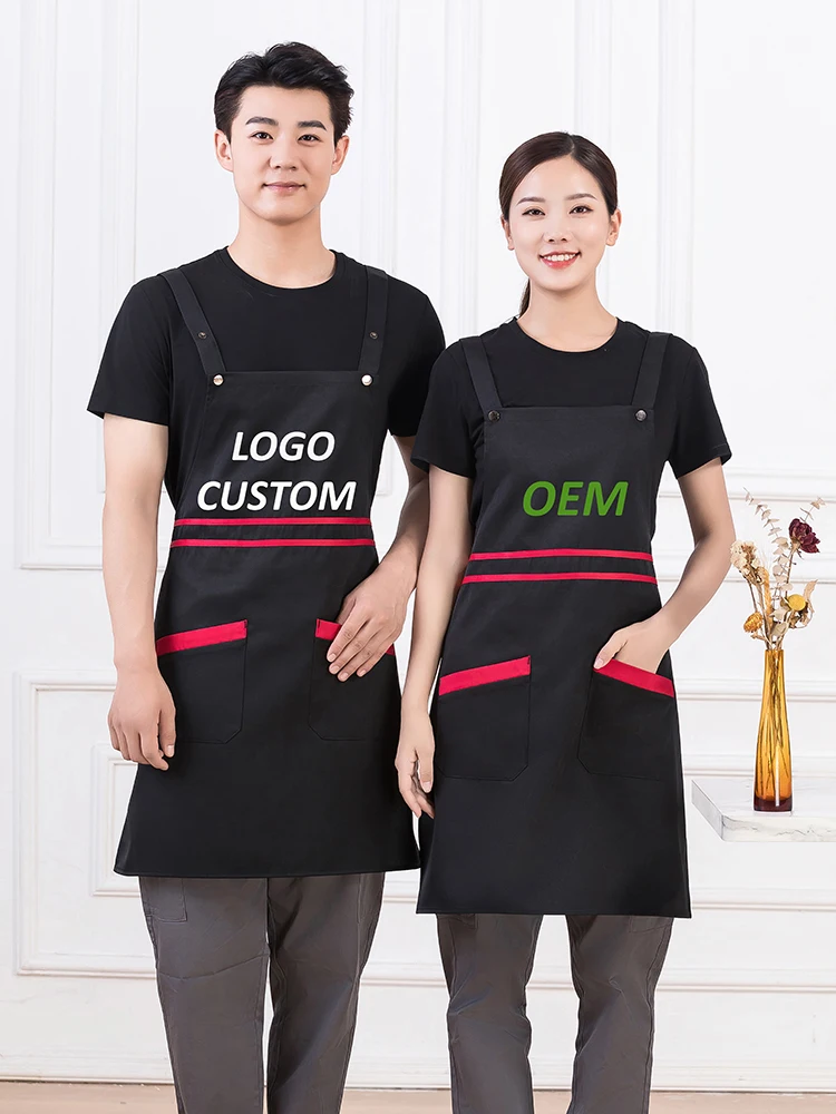 Unisex-Cooking-Apron-Kitchen-Water-Drop-Oil-Proof-Home-Cleaning-Keeping ...