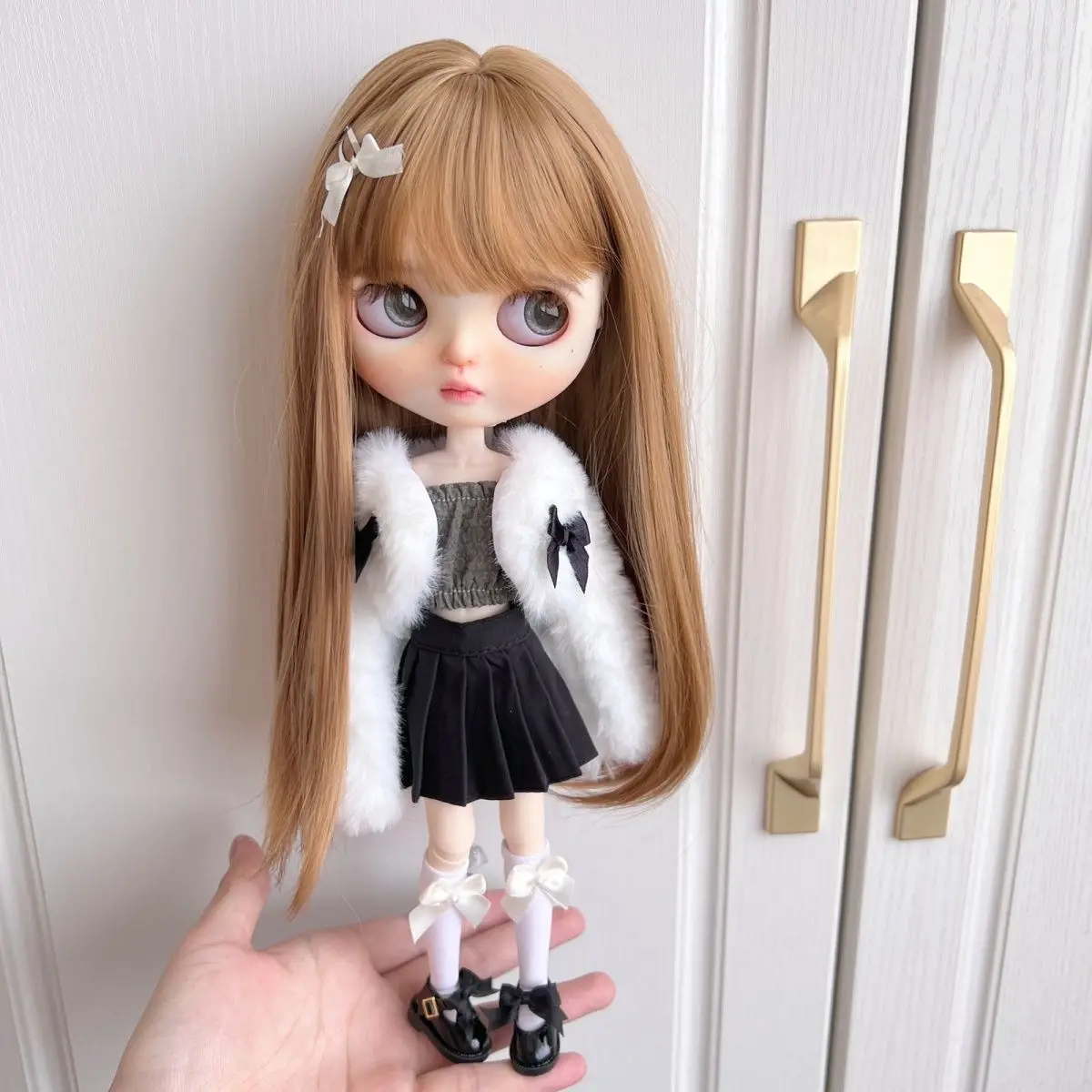 Blythe-Doll-Dress-Set-OB22-OB24-AZONE-Plush-Jacket-Winter-Set-Handmade ...