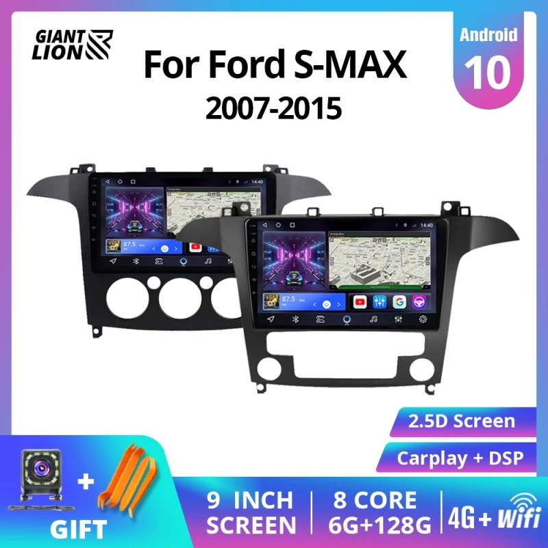 Radio con GPS para coche, reproductor estéreo con Android 10, 2 Din ...