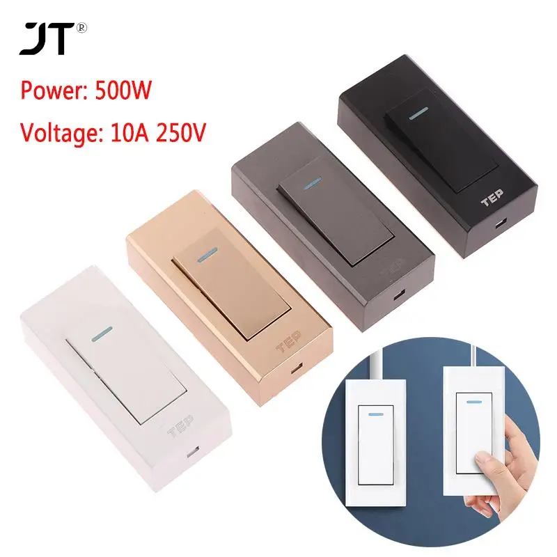 Wall Light Switch 1 Gang 2 Way Surface Mount Switch Wire Hanging ...