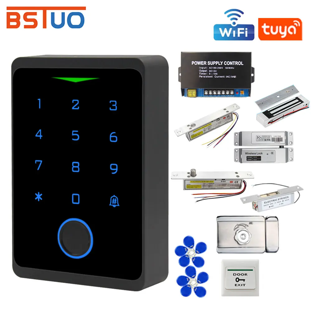 Biometric-Fingerprint-Tuya-WIFI-Access-Control-System-Kits-Smart-Door ...
