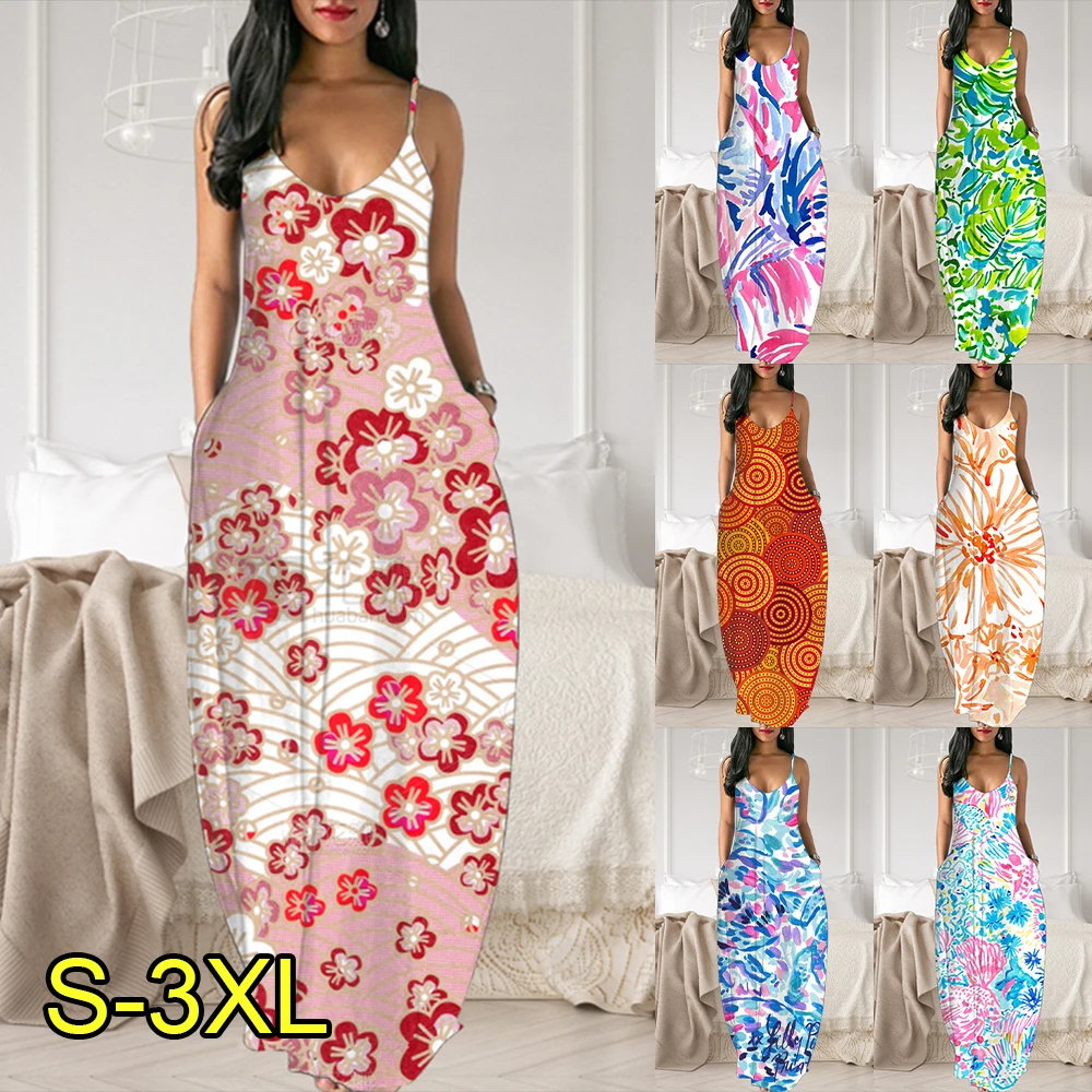 Mcdv-Ladies-Cherry-Blossom-Color-Long-Slip-Dress-Design-Elegant-Low ...