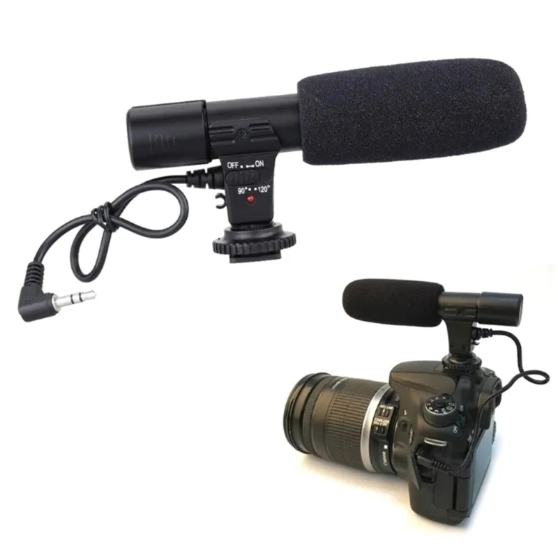Professional-External-Stereo-Microphone-3-5mm-Camcorders-Digital-Video ...