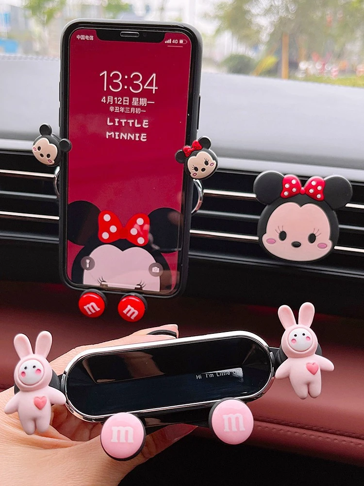 Mickey Mouse Cell Phone Holder | Car Accessories Cartoon Mickey ...
