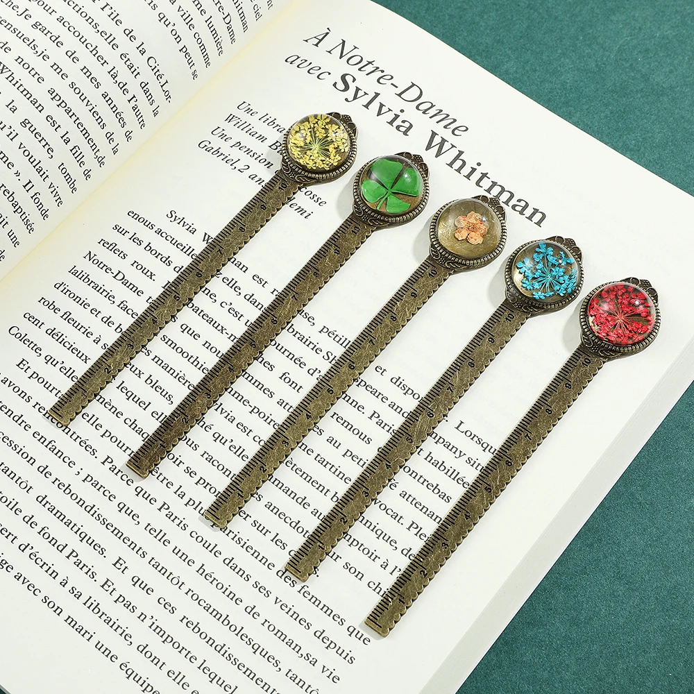 9-Style-Beautiful-Flower-Book-Mark-Vintage-Metal-Bookmarks-Family ...