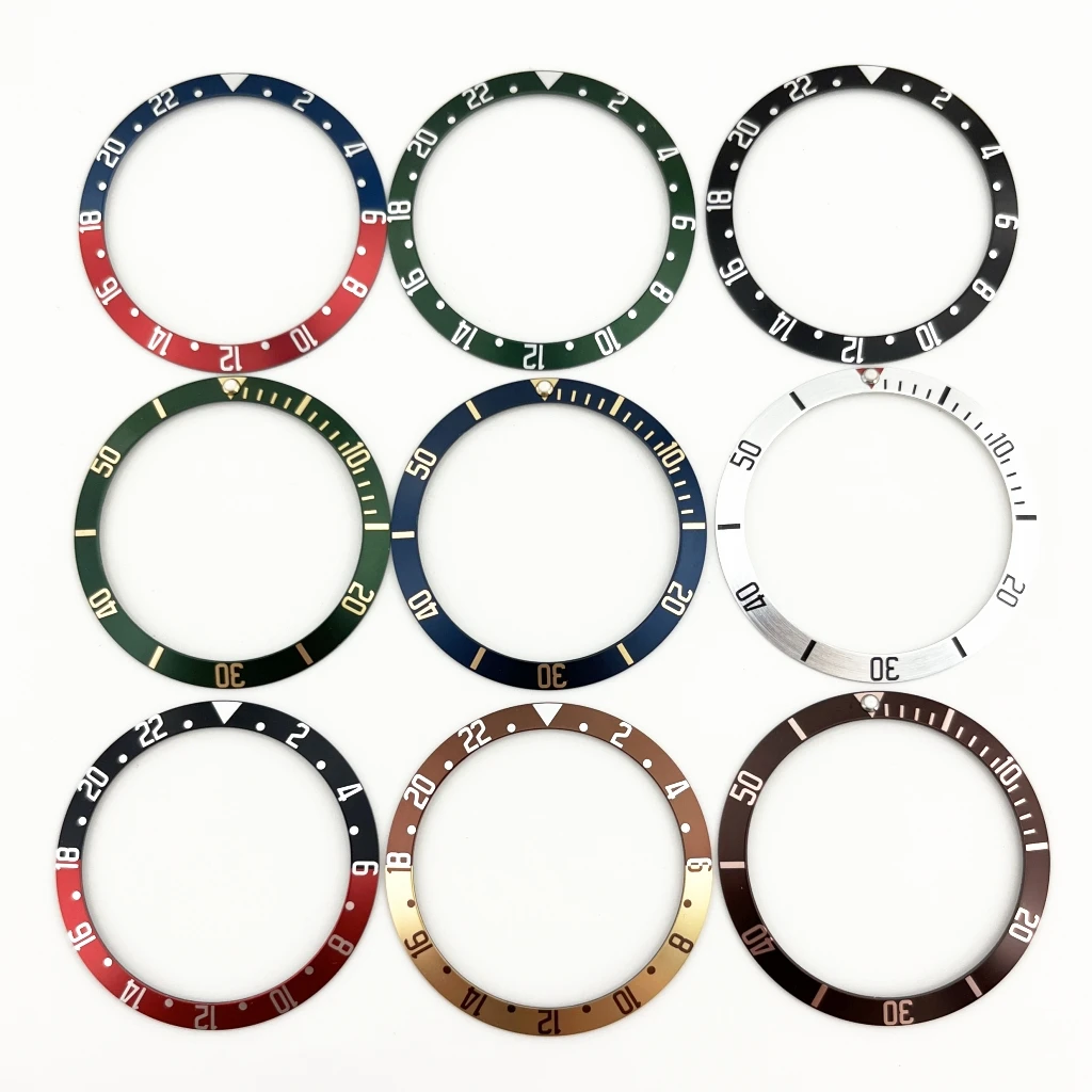 New-39-5mm-High-Quality-Aluminium-Bezel-Insert-Fit-41mm-Watch-Case-Mens ...