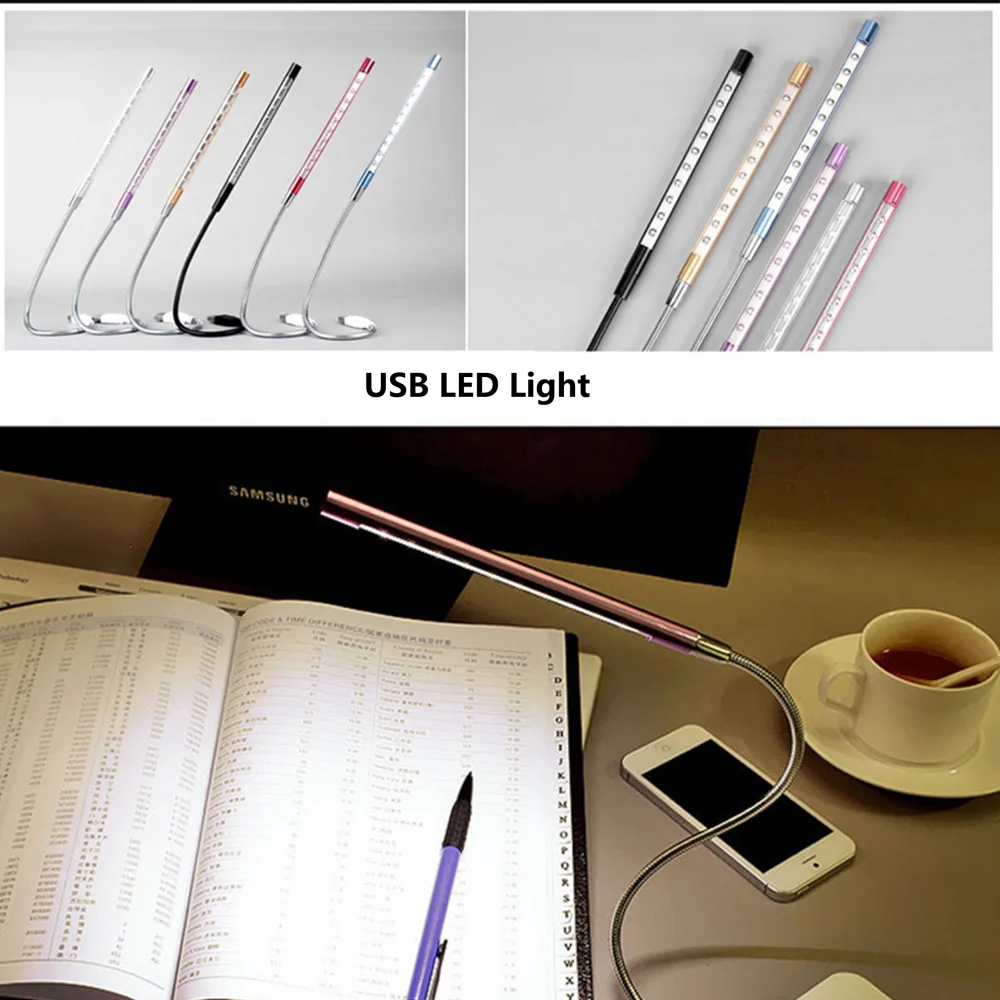 USB-Night-Lights-LED-Book-Light-For-Laptop-notebook-Keyboard-Reading ...
