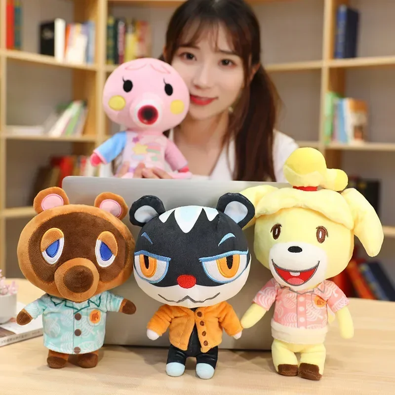 25cm-Animal-Crossing-Dolls-Anime-Figures-Nook-Porter-Bunnie-Marina ...