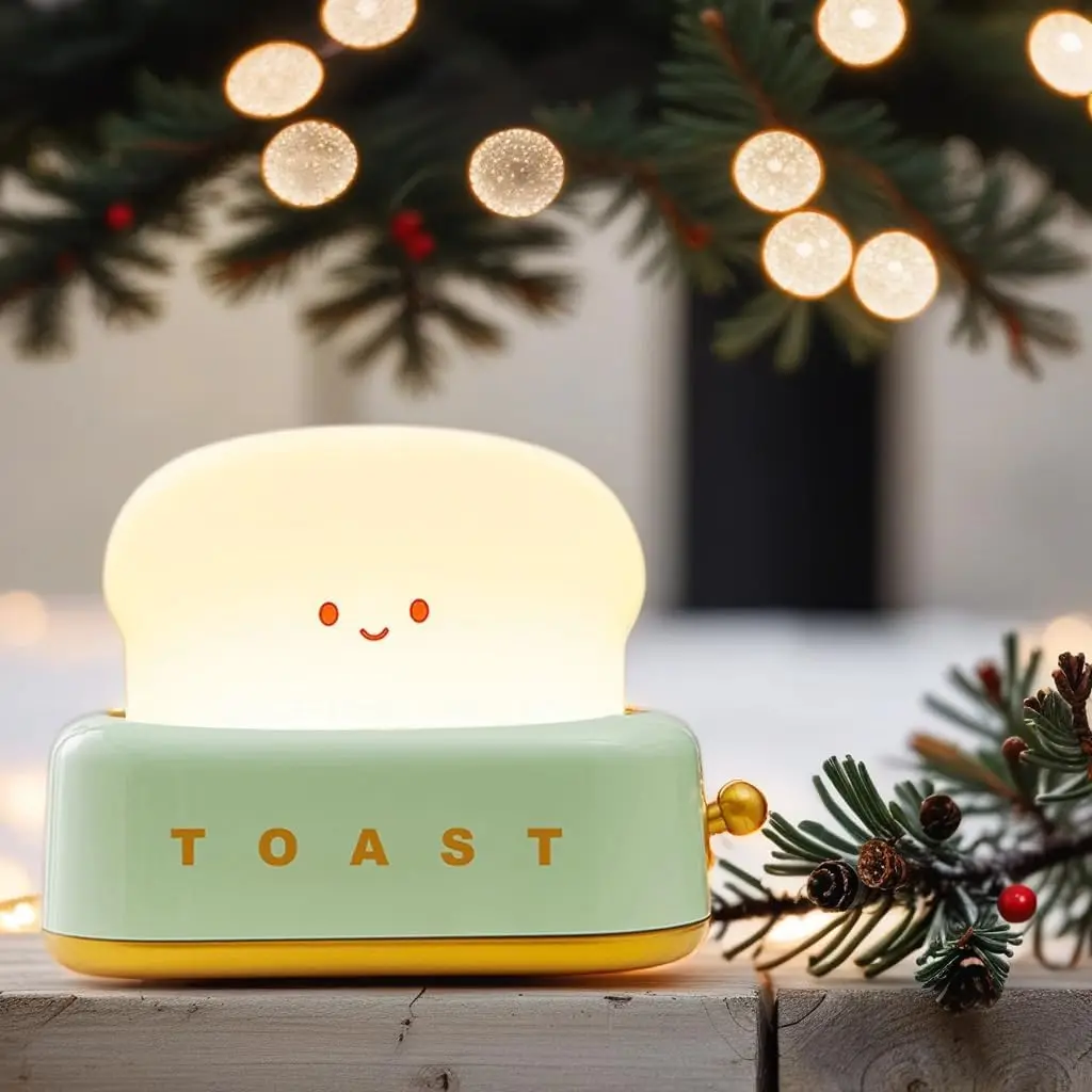 Cute-Bread-Lamp-Bread-Machine-Night-Light-Indoor-Night-Ligh-Toast-LED ...
