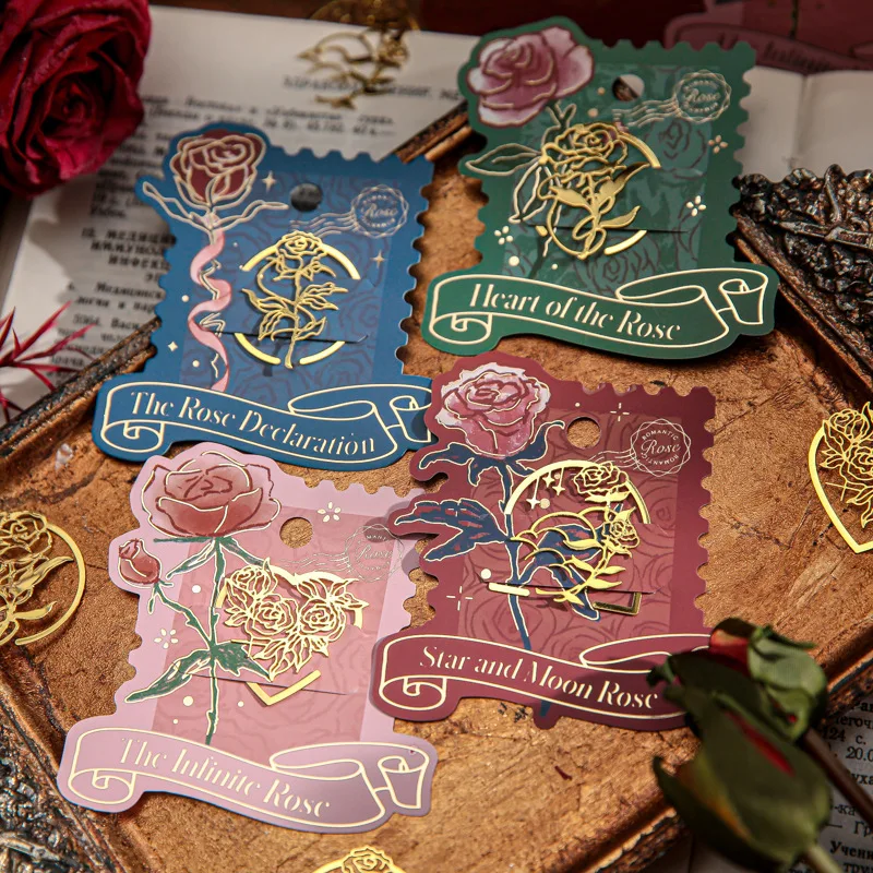 Vintage-Rose-Metal-Openwork-Bookmark-Leitura-marca-de-livro-Escola-e ...