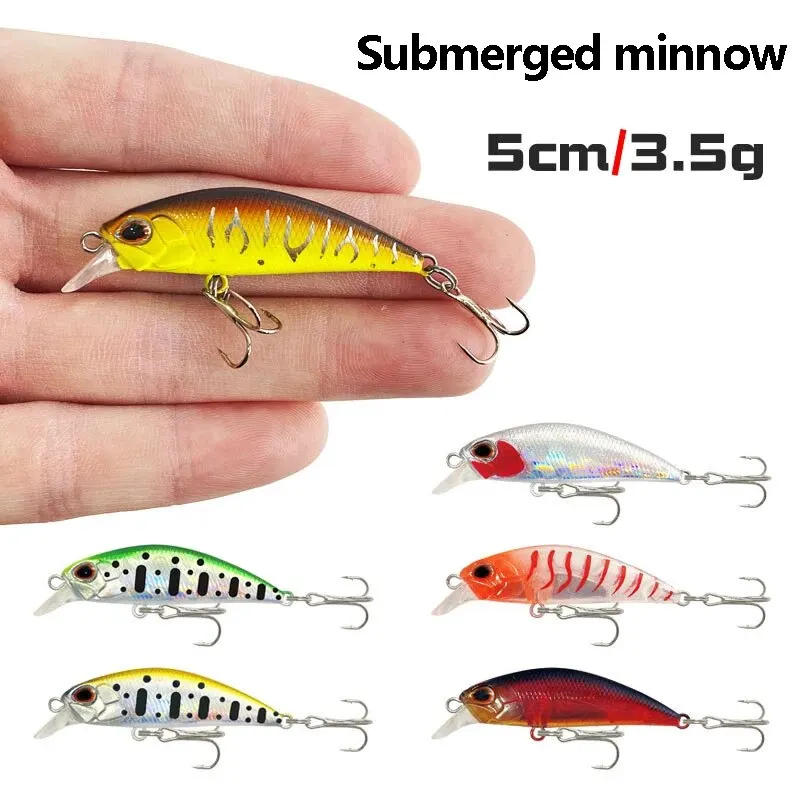 Luya Hard Bait Submerged Mino Multi-Color ABS Bionic Hard Bait To ...