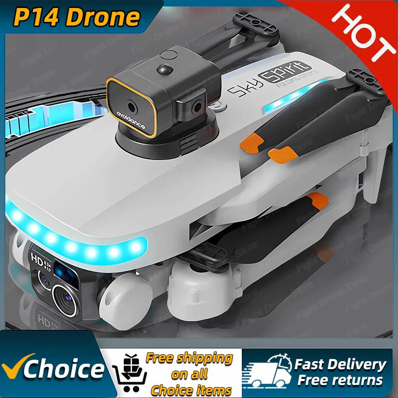 New-P14-Mini-Drone-4k-Profesional-8K-HD-Camera-Obstacle-Avoidance ...