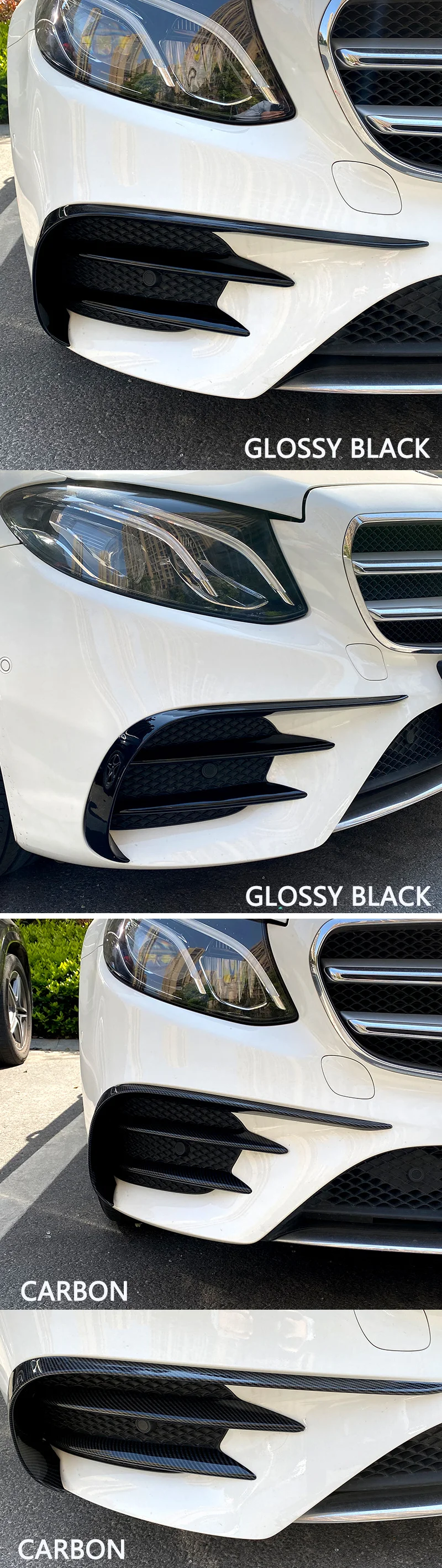 Garniture en carbone-Mathiateur de pare-chocs avant pour Mercedes-Benz ...