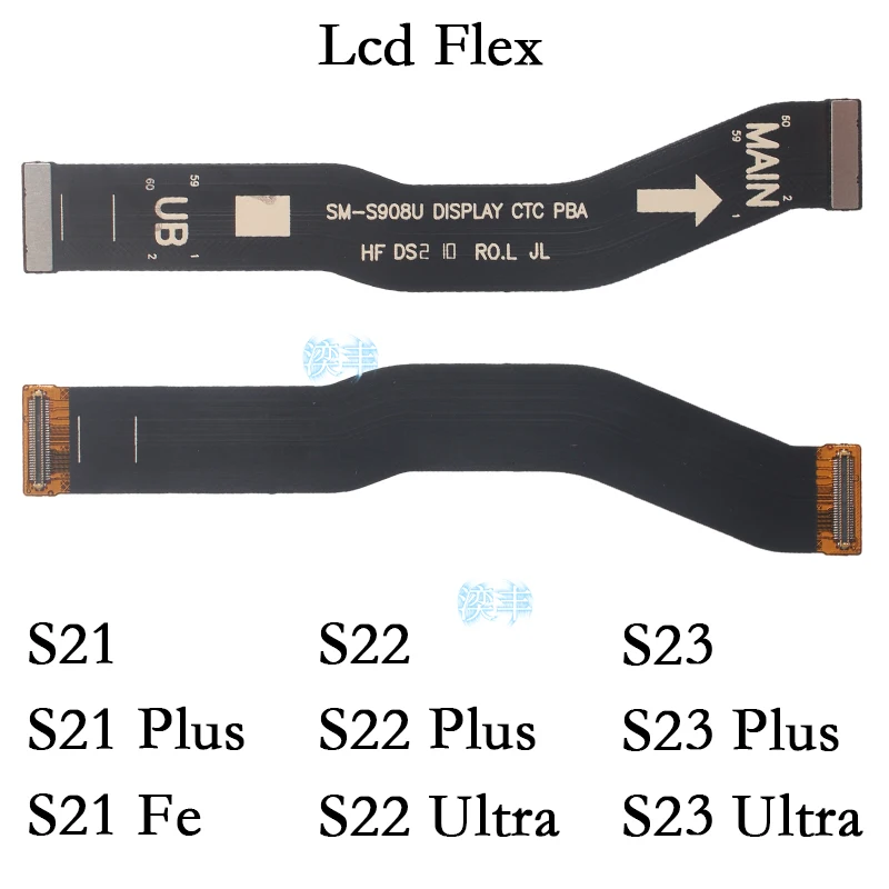 LCD Screen Connector Cable for Samsung Galaxy S22 S23 S21 Plus Ultra Fe ...