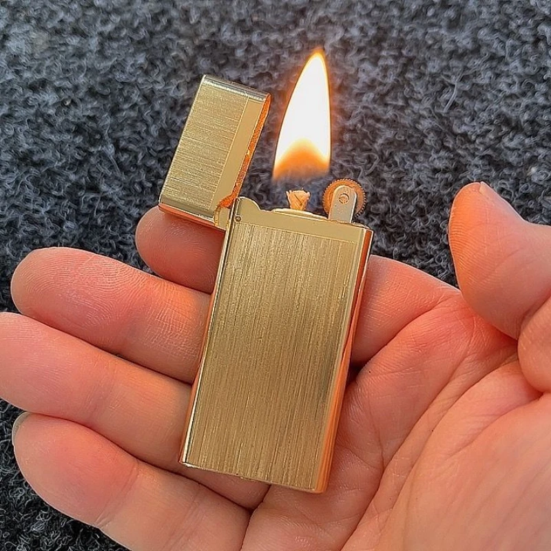 New ZD602-603 Slim Portable Metal Open Fire Lighter Personalized and ...