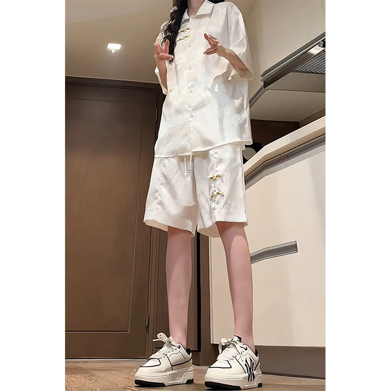 New-Chinese-Sle-Light-National-Sle-Set-Men-s-High-grade-Ice-Silk-Shorts ...