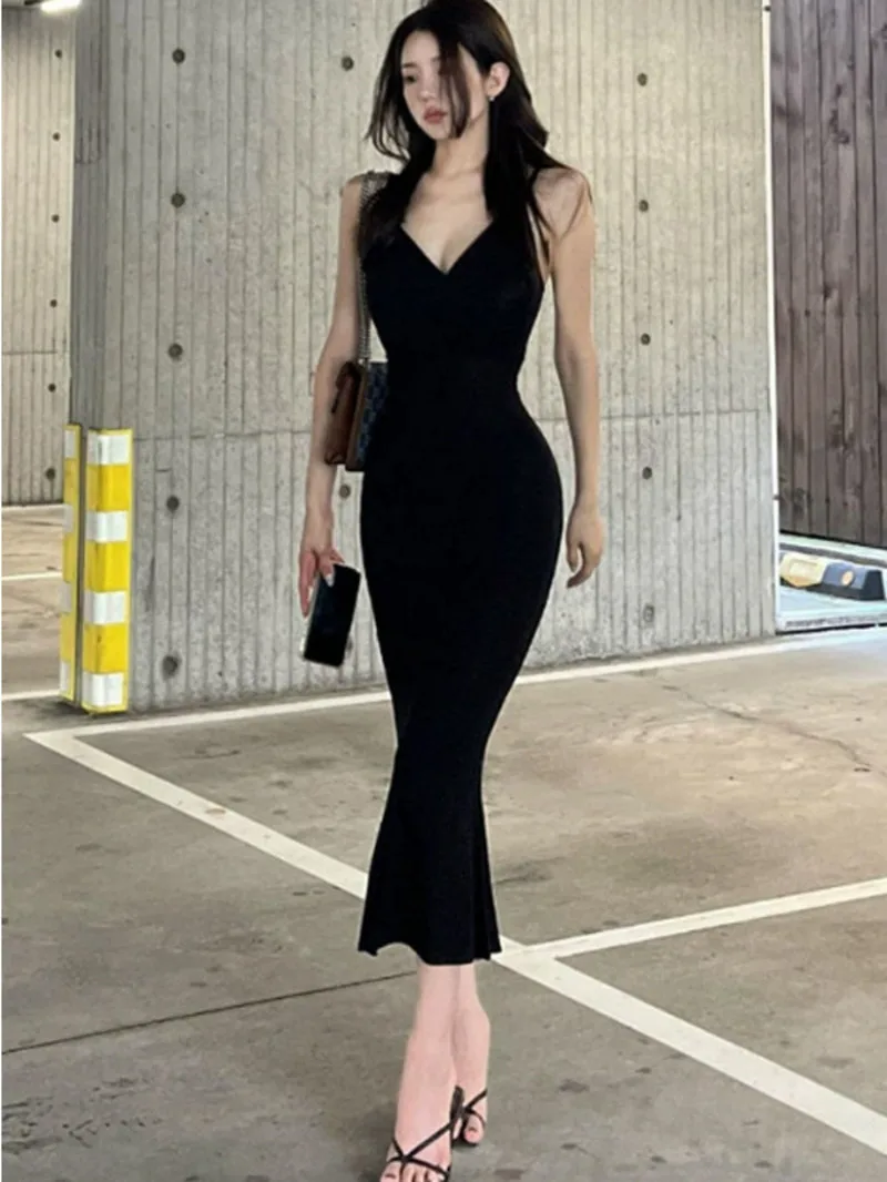 WOMENGAGA-Korea-Slim-Elegant-Sexy-V-neck-Slim-Waist-Body-Black-Long-Strap-Dress-For-Women.jpg