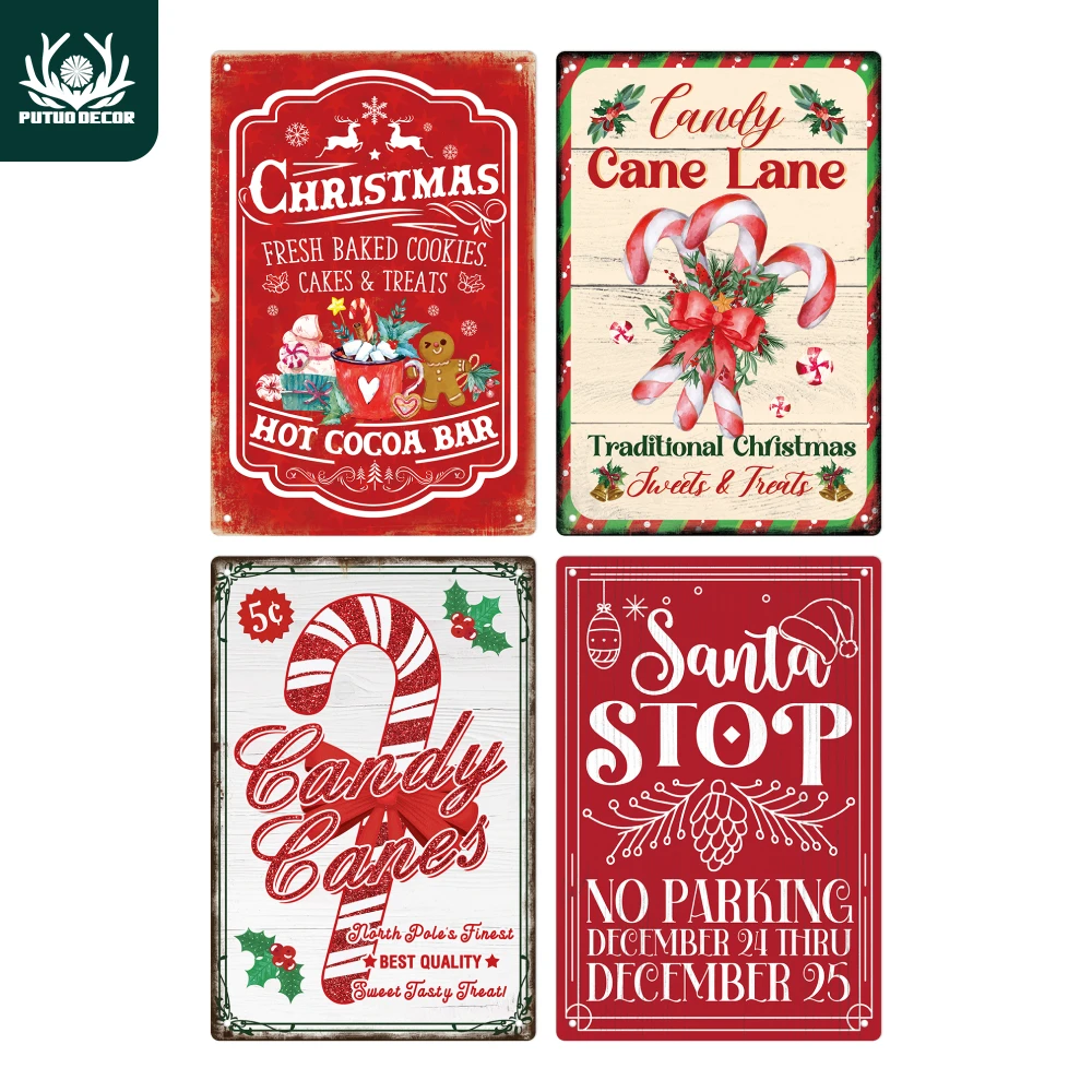 Putuo-Decor-Merry-Christmas-Vintage-Metal-Tin-Sign-Fresh-Baked-Cookies ...