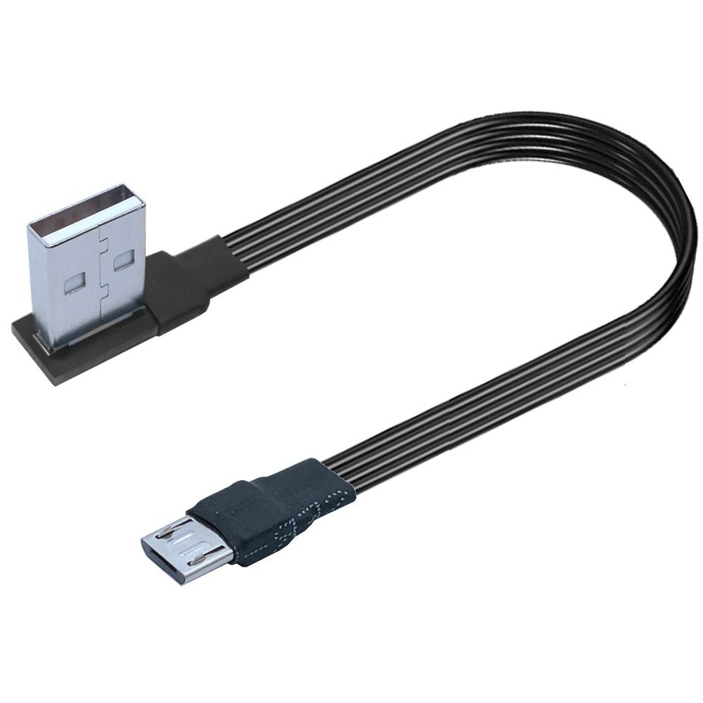 3M-5CM-10CM-20CM-30CM-Up-Down-Left-Right-Angled-90-Degree-USB-Micro-USB ...