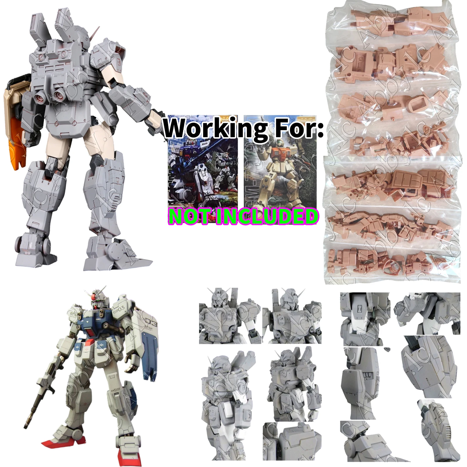 MG 1/100 RX-79[G] / RGM-79[G] GM UC センチュリー レジン RX-79BD-2 ブルーデスティニー ユニット ...