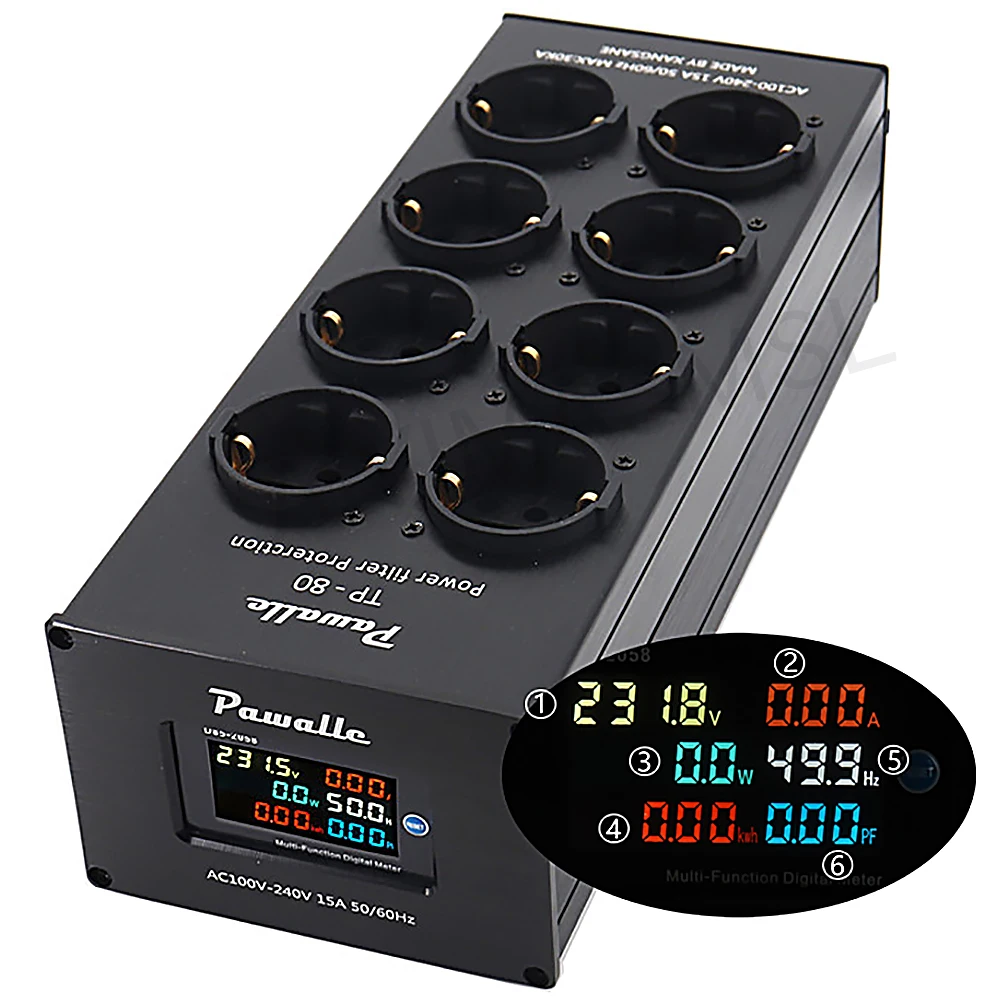 3000W-15A-HiFi-Power-Filter-Eu-Plug-Power-Noise-Filter-Amplifier-Power ...