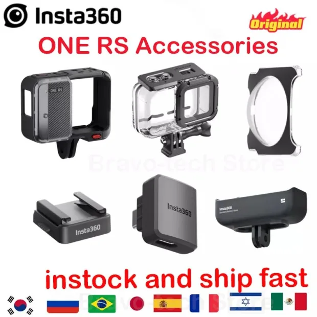 Insta360-ONE-RS-Mounting-Bracket-Cold-Shoe-Mic-Adapter-Quick-Reader ...