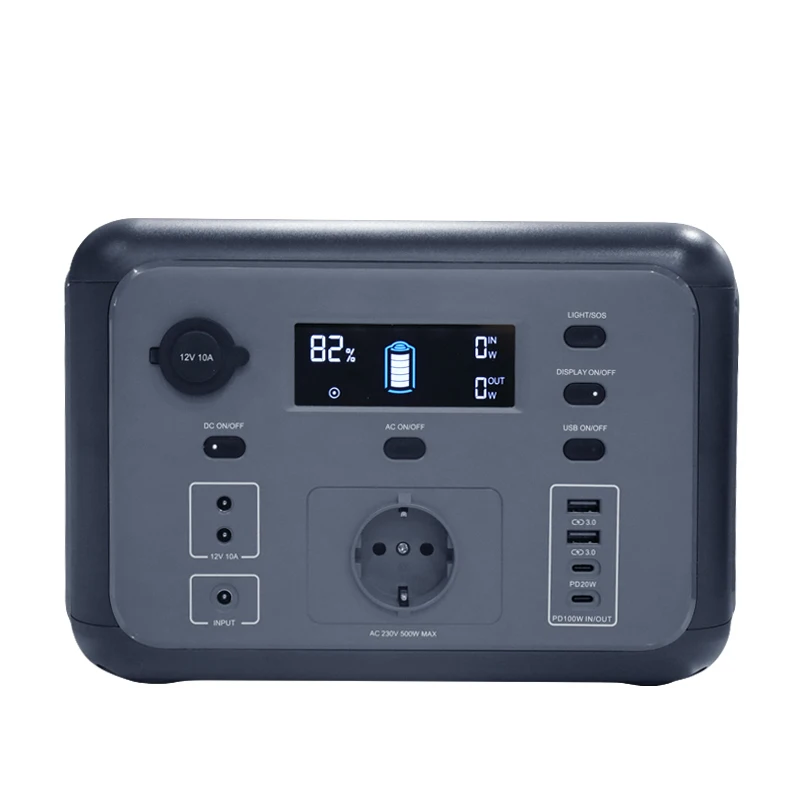 POWERWIN PPS500 Solar Generator 518Wh/500W Portable Power Station ...
